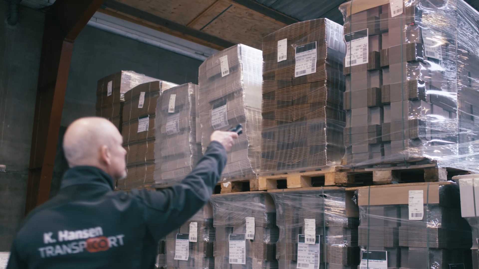 Kundecase for Zebra MC3300 truckterminaler: K. Hansen Transport